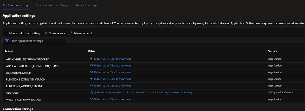 Storing Secrets For Azure Functions