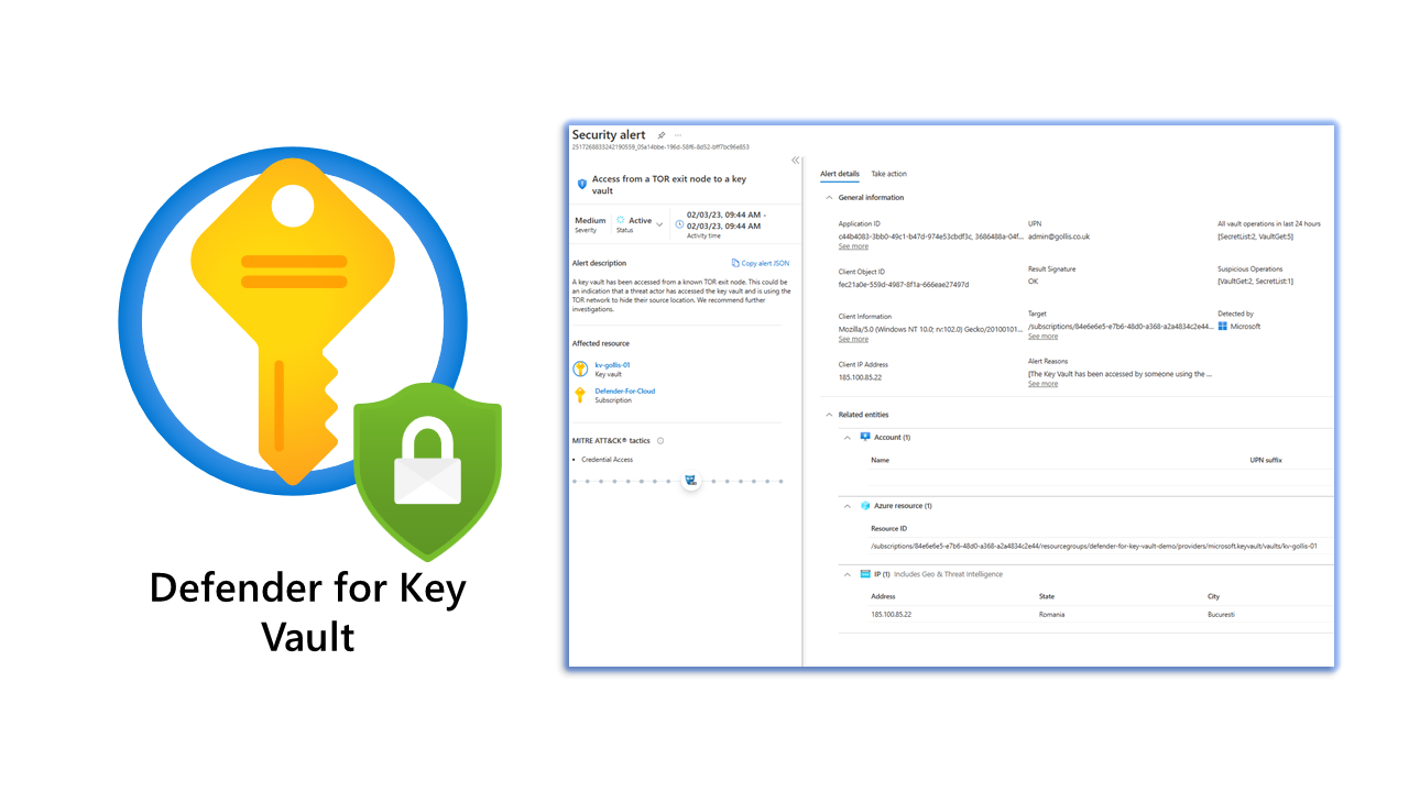 Exploring Defender for Key Vault