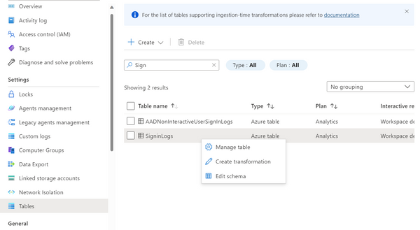 Exploring Workspace Data Transformations in Azure Monitor