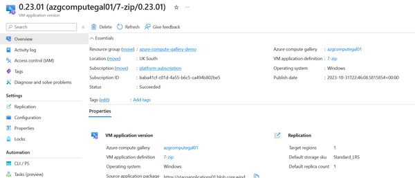 Using VM applications and Azure Policy to deploy applications.